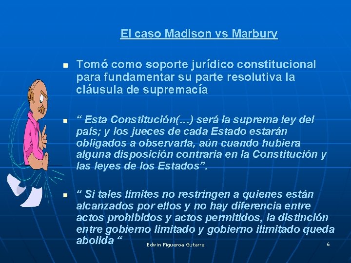 El caso Marbury vs Madison Orgenes del control