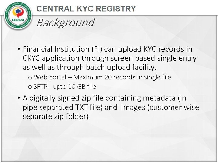 Understanding KYC Batch Upload Process Version 1 1