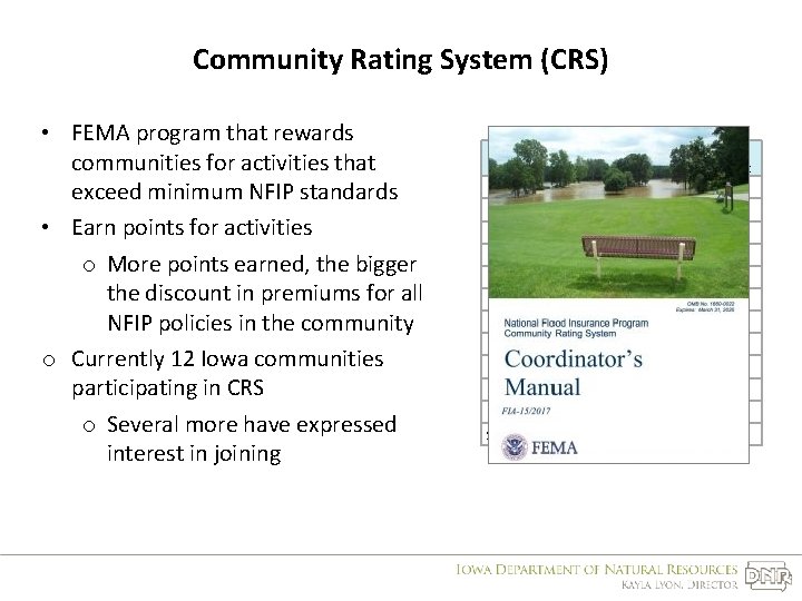 Preparing for the Next Flood John Benson Moderator