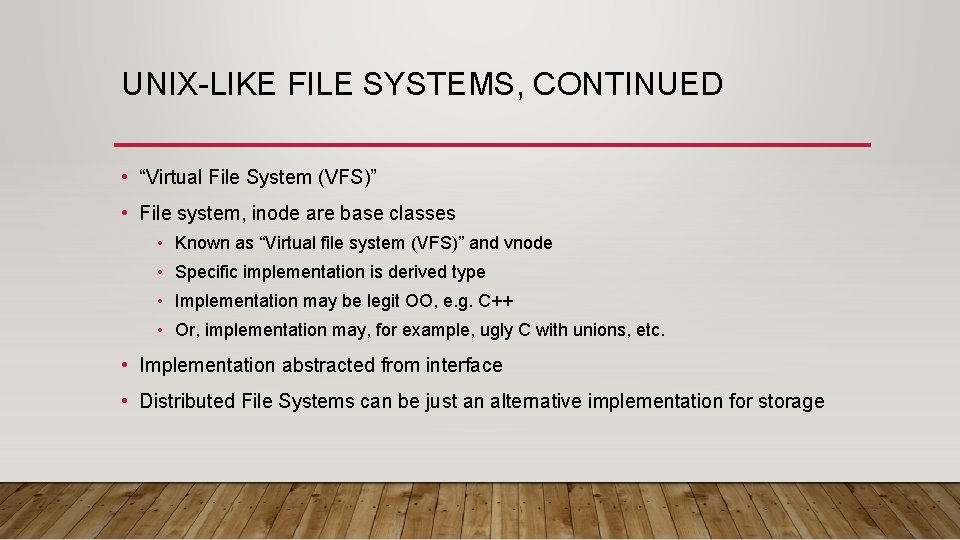 14 736 DISTRIBUTED SYSTEMS LECTURE 12 SPRING 2018