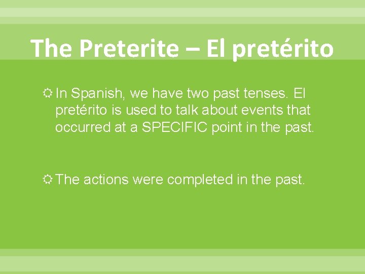 El presente Las tablas de conjugaciones Verbos AR