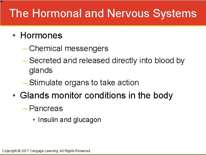 3 The Remarkable Body Copyright 2017 Cengage Learning