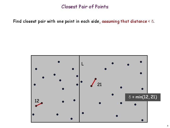 Closest Pair of Points from Algorithm Design by