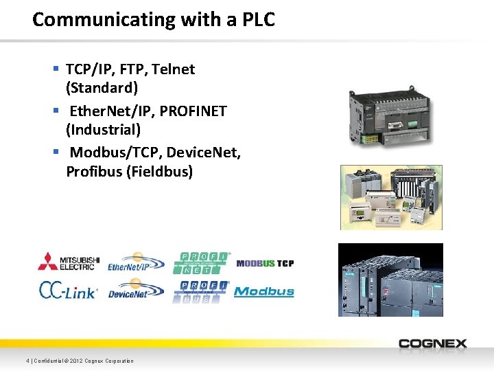 Managing Network Devices with Cognex Connect Eric Hershberger