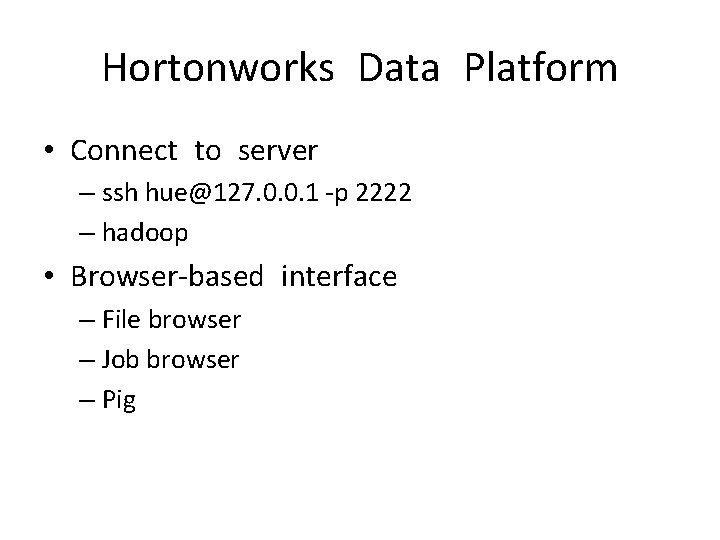 Overview MapReduce overview Local debug setup Pseudodistributed setup