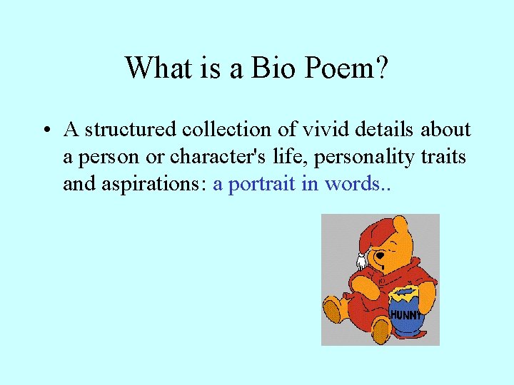 Bio Poem How To Create A Bio Poem