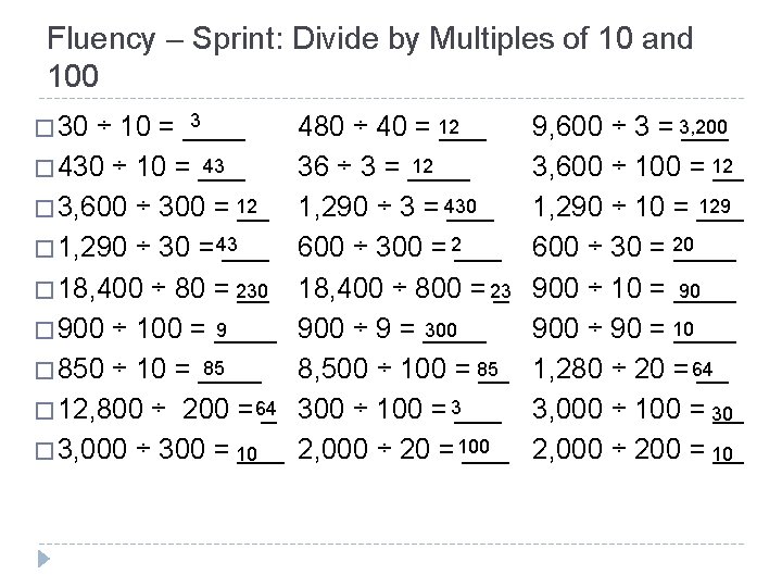 Module 2 Lesson 16 Objective Use divide by
