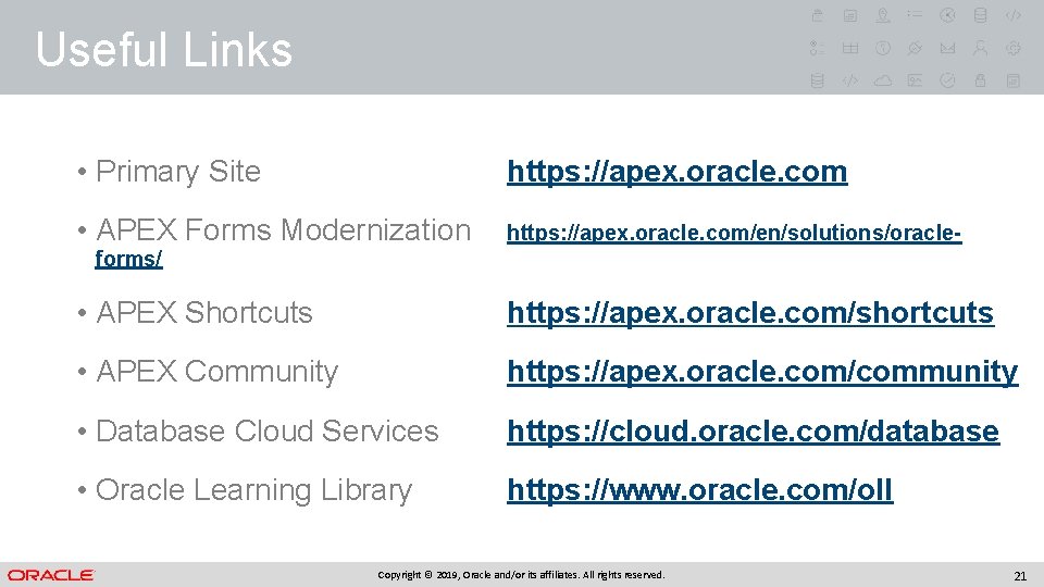Modernizing Oracle Forms Using Oracle Apex February 2019