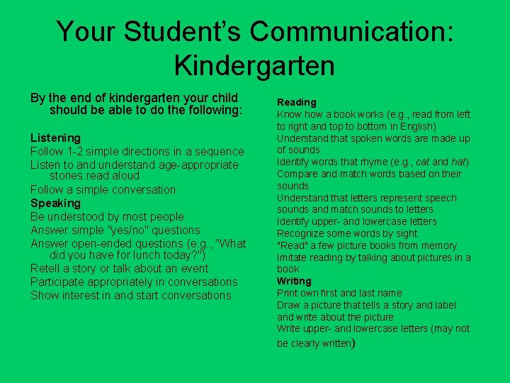 Typical Speech and Language Development Compiled by Leslie
