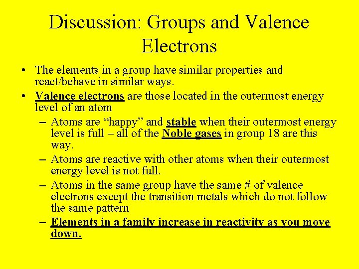 Periodic Table Review The periodic table is a