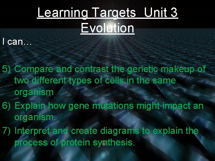 Welcome To Mr Buckleys Biology Class Wednesday March