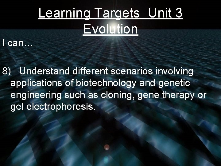 Welcome To Mr Buckleys Biology Class Wednesday March