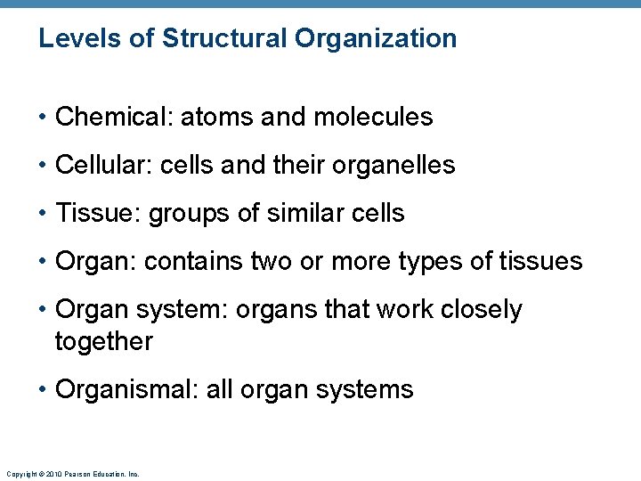 THE HUMAN BODY AN ORIENTATION CH 1 A