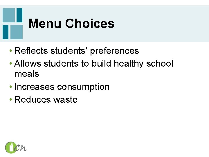 Reimbursable School Meals for Introduction to School Nutrition