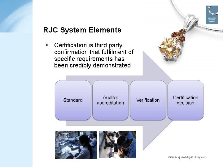 The Responsible Jewellery Council Certification System Pamela Caillens