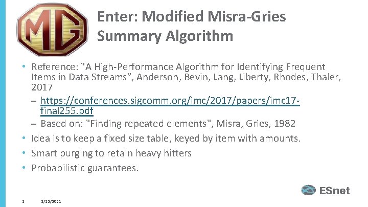Probabilistic Heavy Hitters Fun with Sum Stats Jim