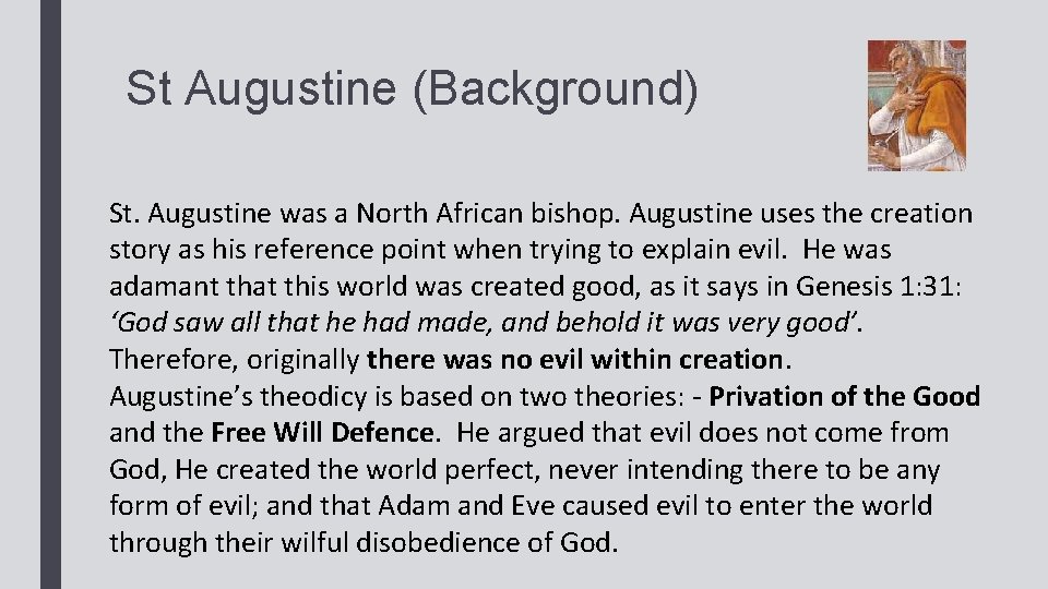 NATURAL EVIL came about through the loss of