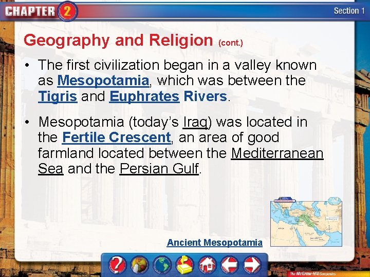 Chapter Introduction Section 1 Civilization Begins in Mesopotamia