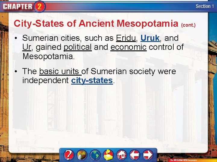 Chapter Introduction Section 1 Civilization Begins in Mesopotamia