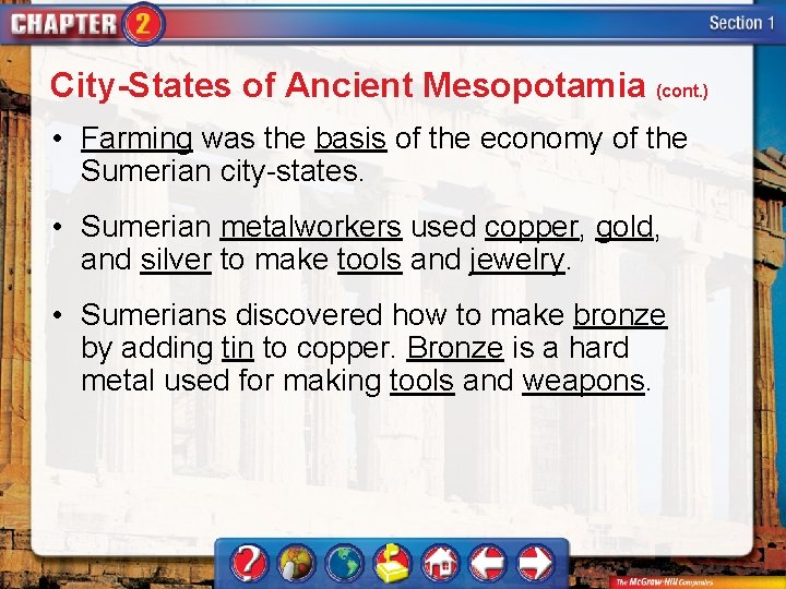Chapter Introduction Section 1 Civilization Begins in Mesopotamia
