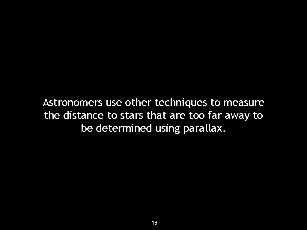 Measuring distance 1 What do we know about