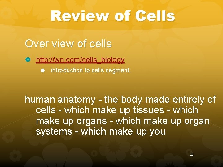 Today in Biology Homework Make Biology Learning Goal