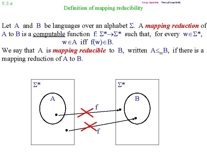 Giorgi Japaridze Theory of Computability Reducibility Chapter 5 Giorgi Japaridze Theory of Computability Reducibility Chapter 5