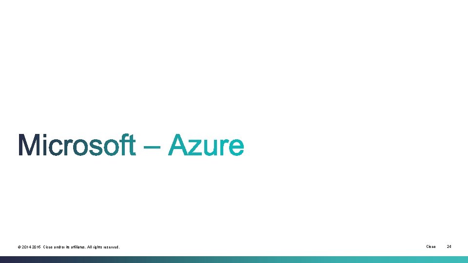 Cisco Intercloud Fabric Amazon AWS Microsoft Azure Cloud