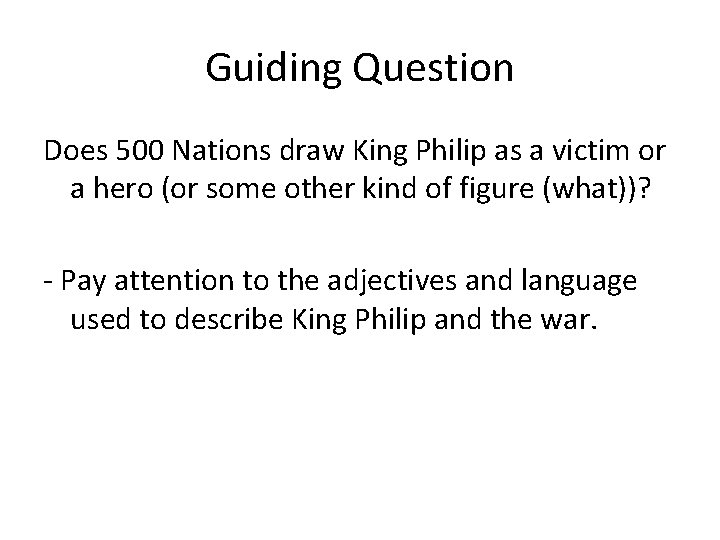 King Philips War Aka Metacoms Rebellion Warm Up