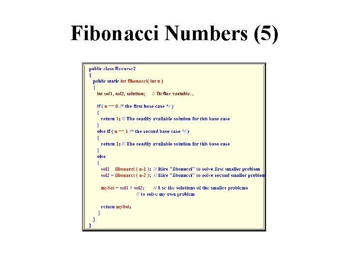 Intro To Recursion Fibonacci Numbers 1 F 0 5749