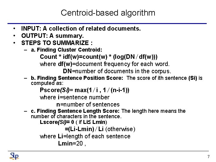 Centroid Based Multidocument Summarization Efficient Sentence Extraction Method 3076