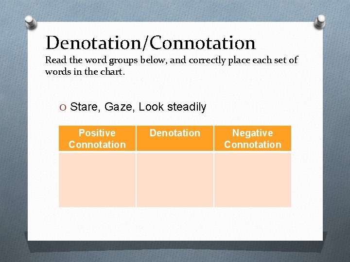 REVIEW Context Clues with Vocabulary Figurative Language Denotation