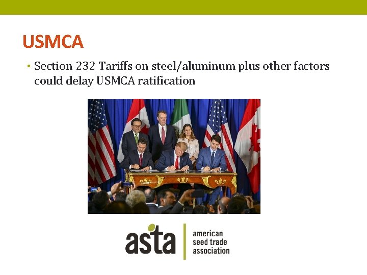 EMERGING SEED ISSUES WG Abigail Struxness Senior Director