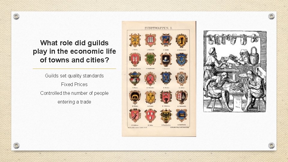 Peasants Trade Cities Block 1 Carruca Vocabulary pgs