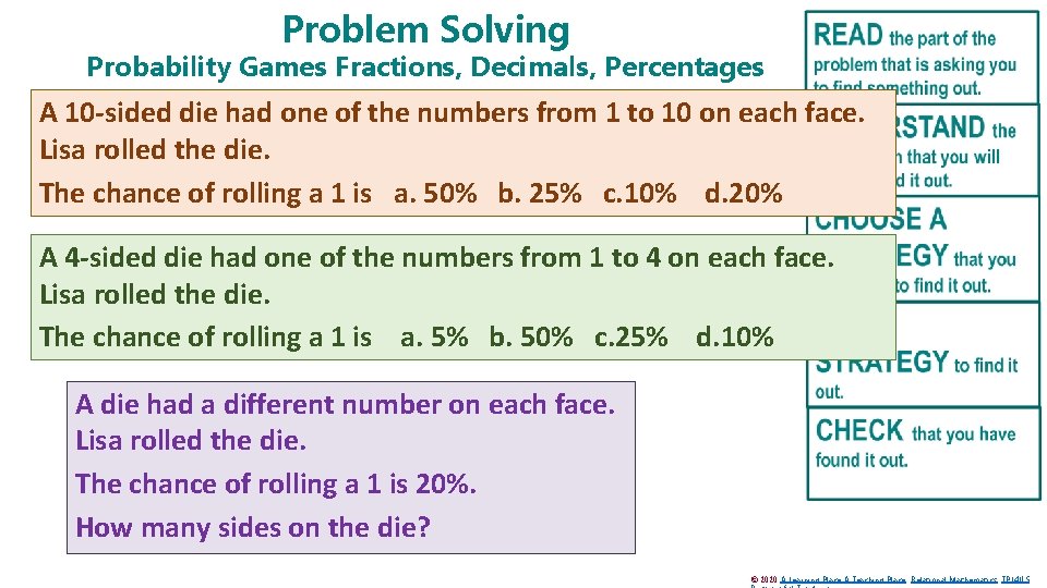 INST Problem Solving RUC Thes T ON Probability