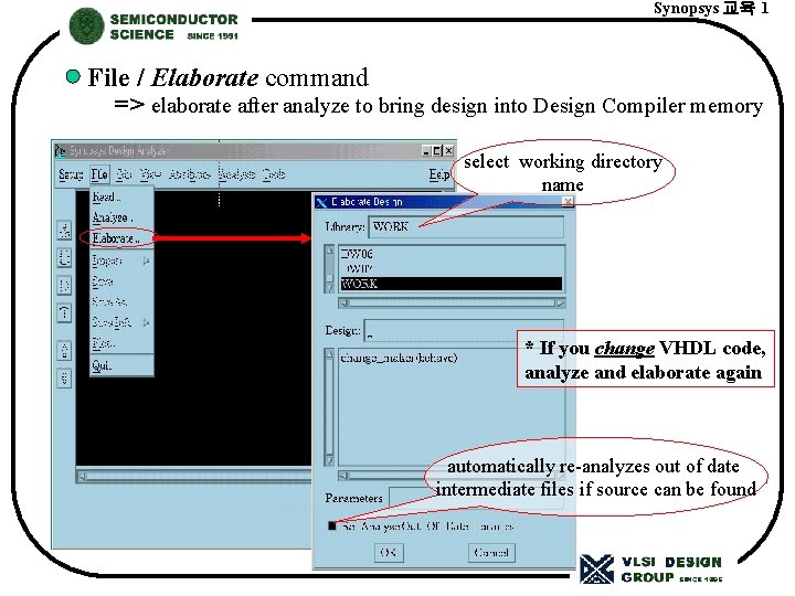 Synopsys 1 Synopsys Tool jdragontrut chungbuk ac kr