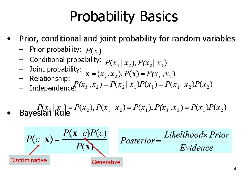 Nave Bayes Classifier Ke Chen Outline Background Probability