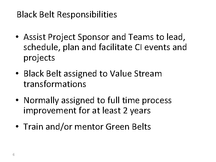 ROLES RESPONSIBILITES Learning Objectives At the end of