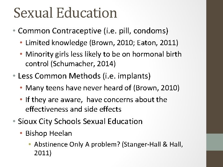 Teen Pregnancy in Woodbury County Stephanie Bell Ph