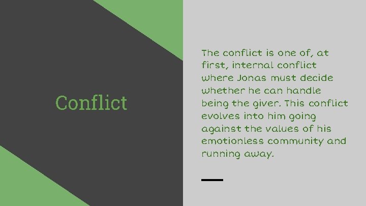 The Giver Reported by Jacob Justus Chandler and