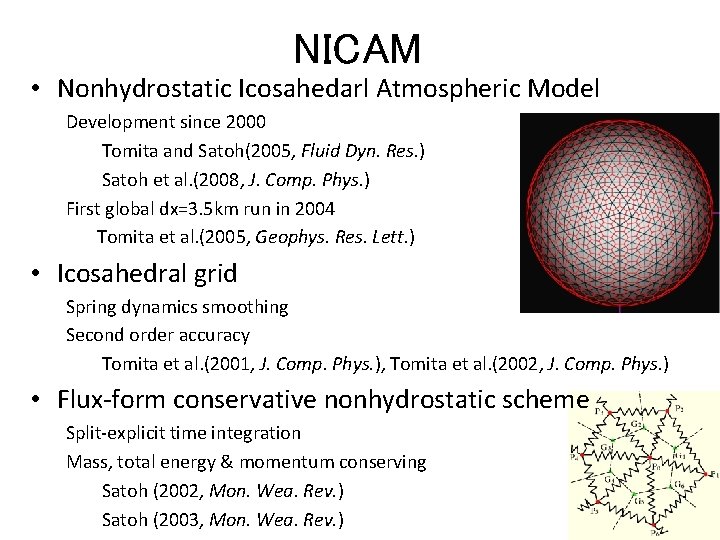 Overview of NICAM global cloudresolving simulations and physical