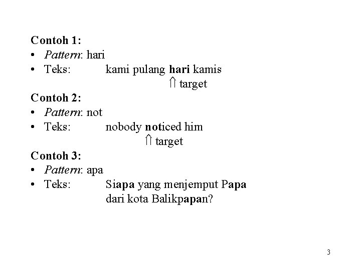 Algoritma Pencarian String String Matching Bahan Kuliah IF