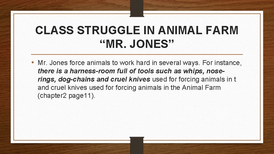 ANIMAL FARM CLASS STRUGGLE MARX THEORY Fabian Firmansyah