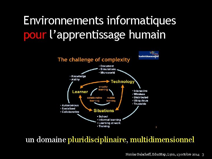 Nicolas Balacheff CNRS Laboratoire dinformatique de Grenoble EIAH