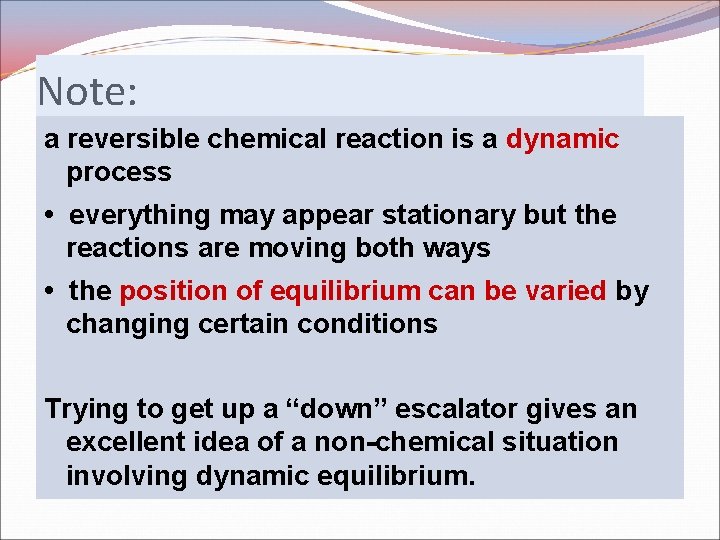 Chemical Systems in Equilibrium Chapter 7 What is