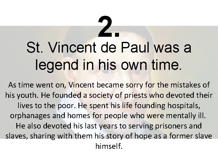 5 facts about Saint Vincent de Paul 5