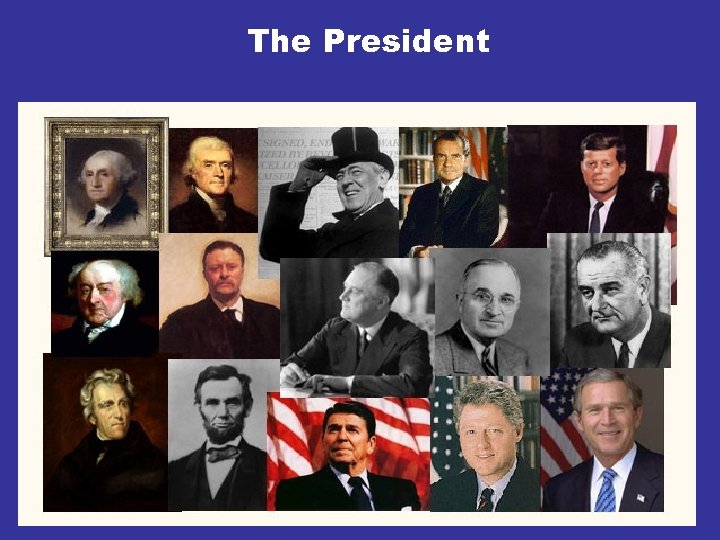 The President The Executive Branch Powers listed in