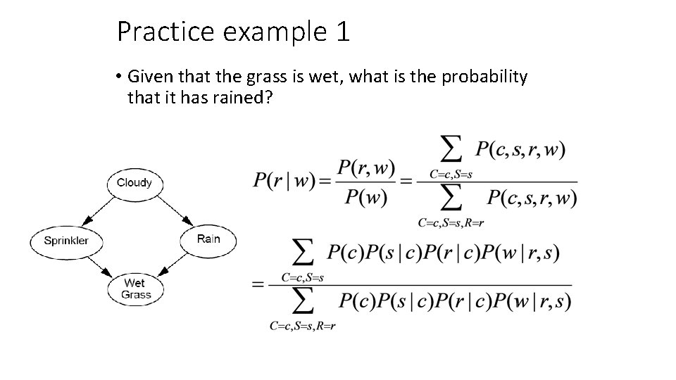 CS 440ECE 448 Lecture 18 Bayes Net Inference
