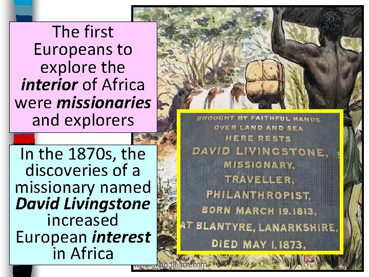 THE SCRAMBLE FOR AFRICA Essential Question What was