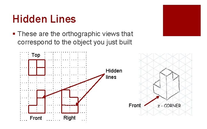 Orthographic Projection ENGR 1182 Graphics 03 Todays Objectives